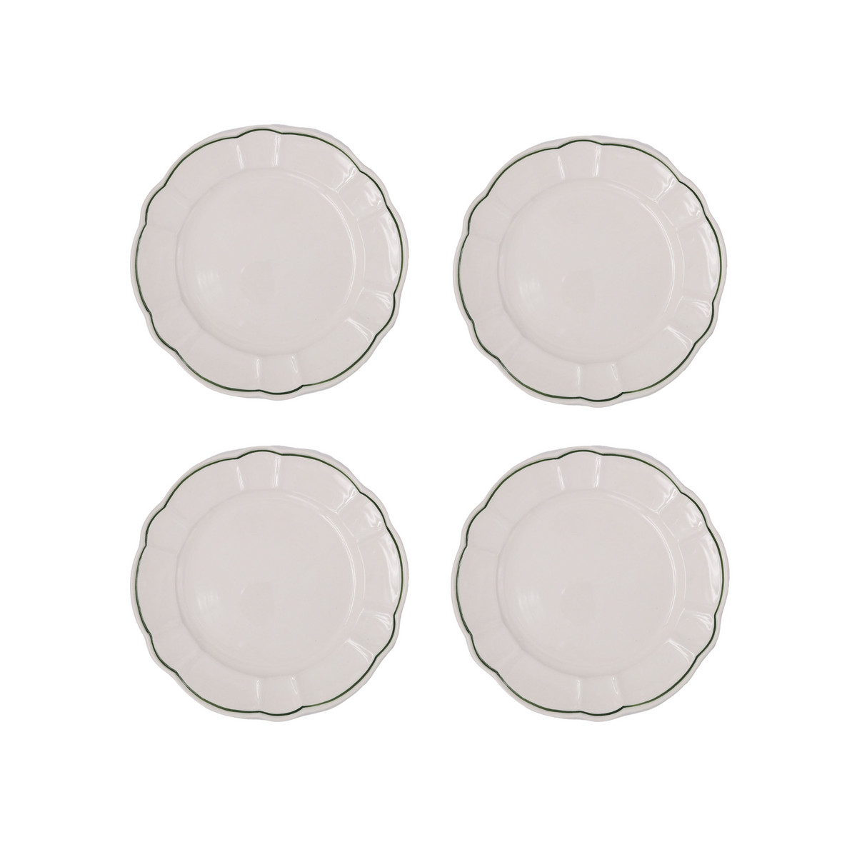 Romilly Dinner Plate, Green, Set of 4 – Skye McAlpine Tavola