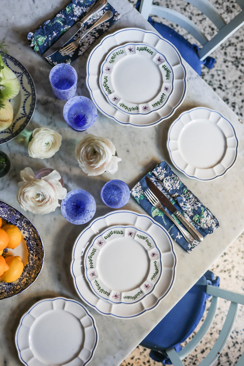 Arcadia Side Plate, Blue, Set of 4 – Skye McAlpine Tavola